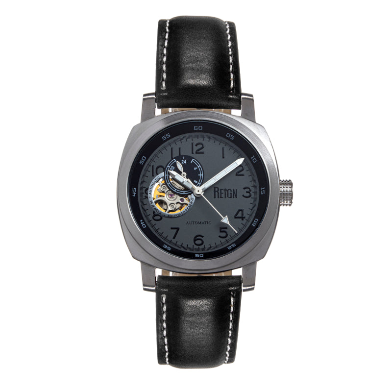 Reign Impaler Men's Watch Black Band Silver Case REIRN6101 – Reign Watches