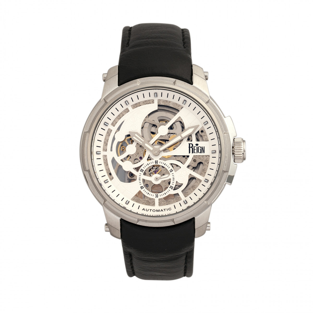 Reign Matheson Men's Watch Black Band Silver Case REIRN5301 – Reign Watches
