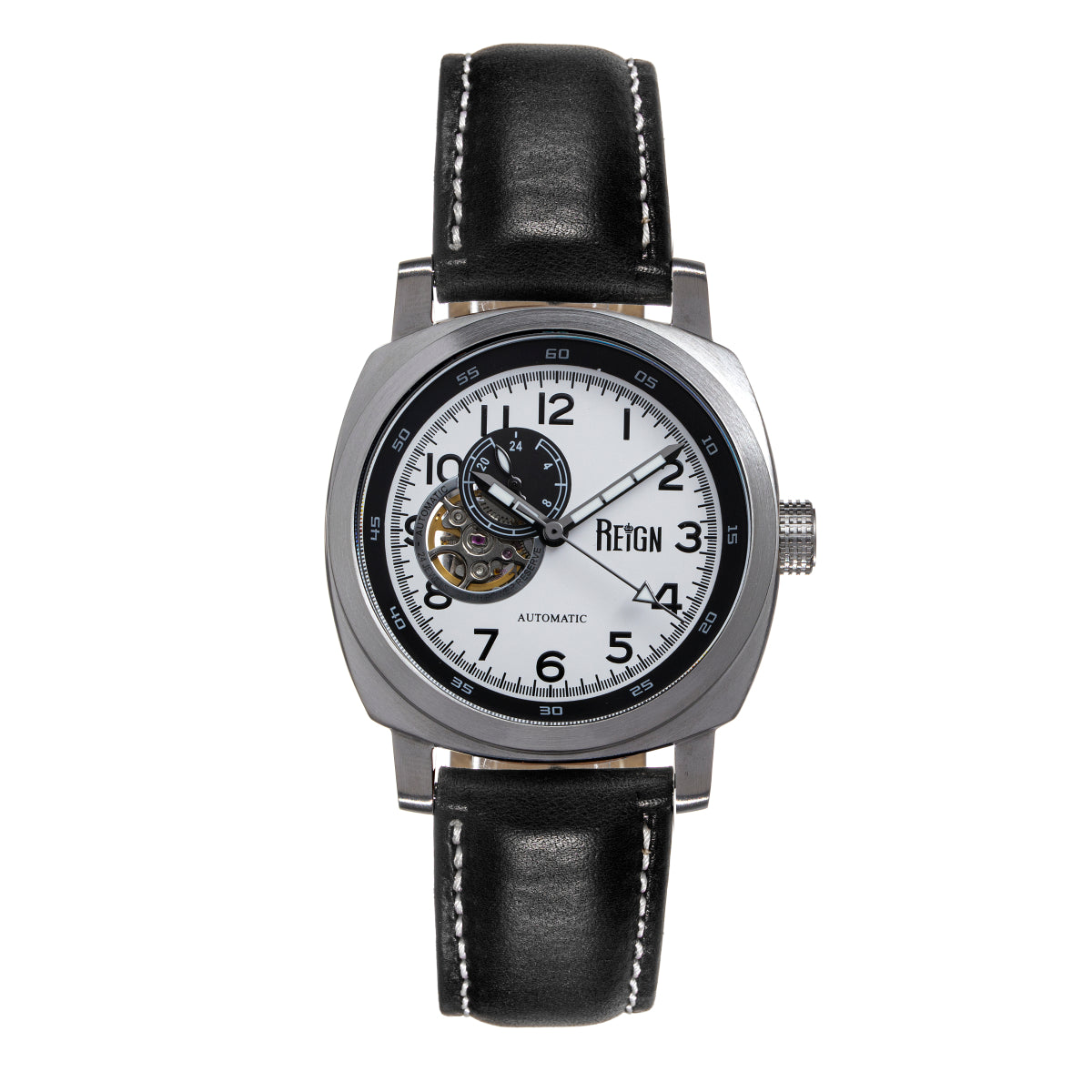 Reign Impaler Men's Watch Black Band Silver Case REIRN6101 – Reign Watches