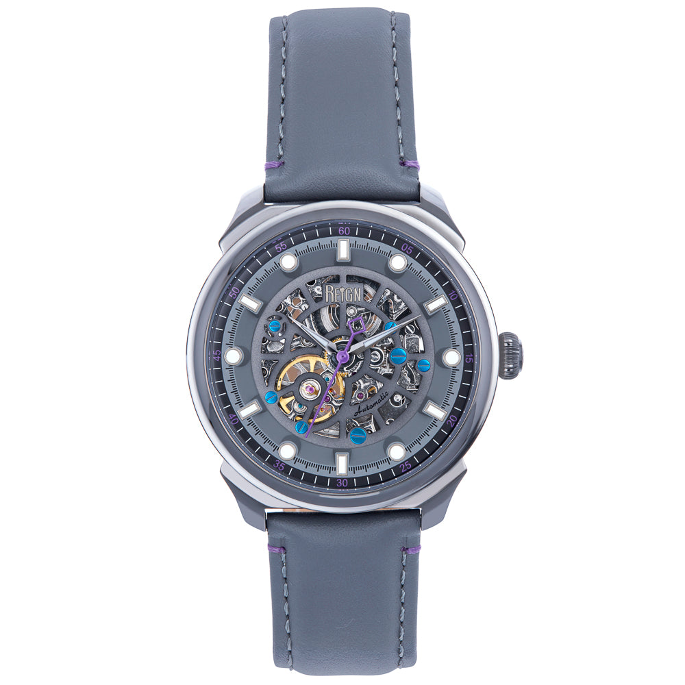 Reign Weston Automatic Skeletonized Leather-Band Watch – Reign Watches