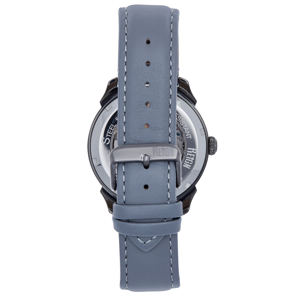 Reign Weston Automatic Skeletonized Leather-Band Watch – Reign Watches
